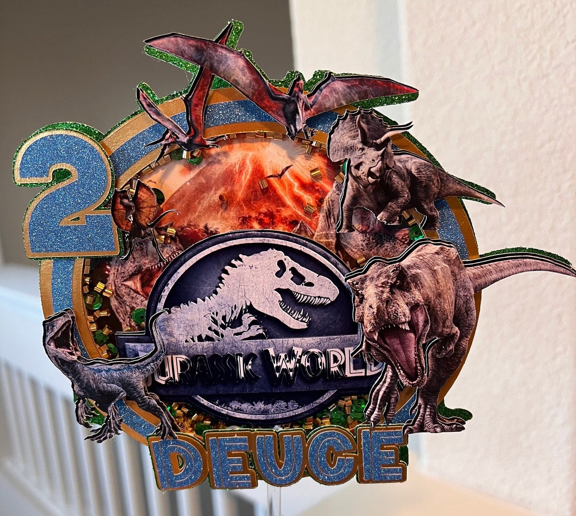3d Cake Topper Jurassic World - Etsy