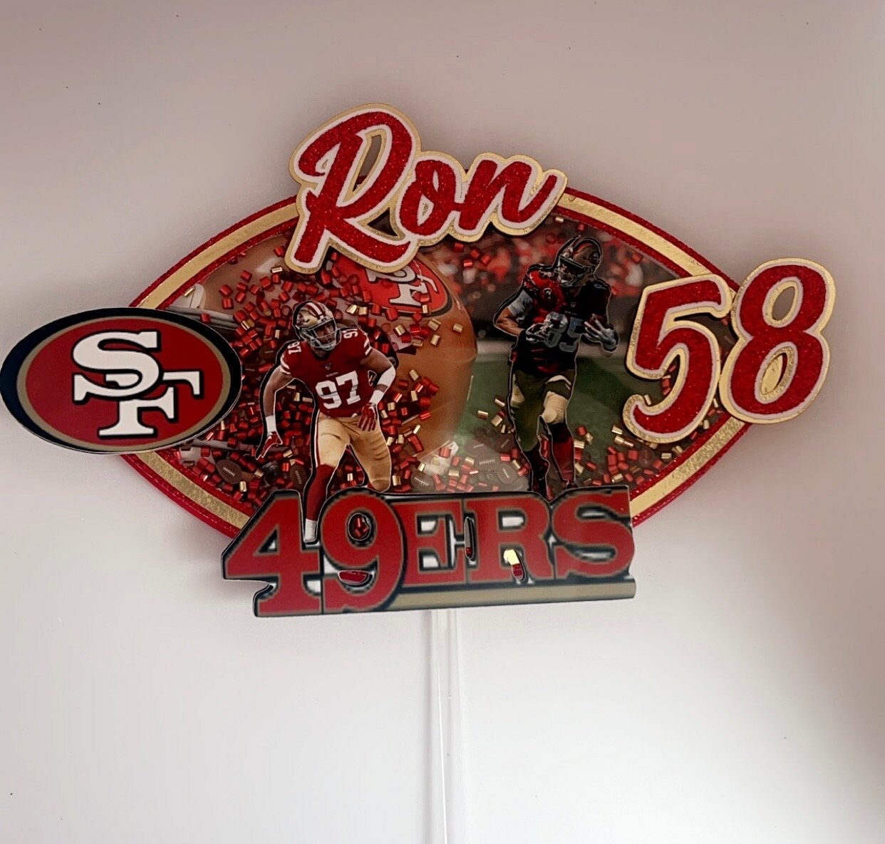 Football Theme Caketopper - Etsy