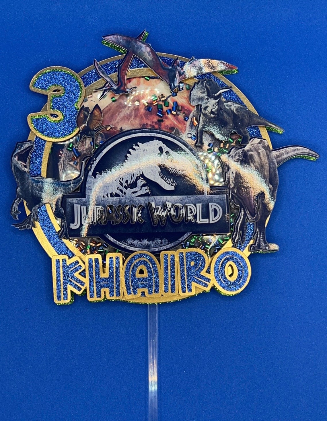 3d Cake Topper Jurassic World - Etsy