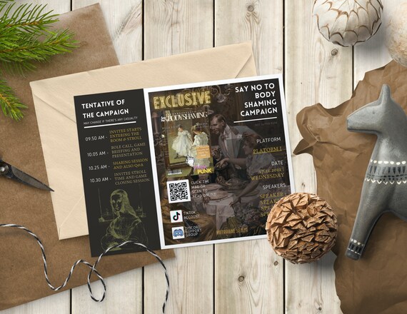 Victorian Themed Tri-fold Brochure - Etsy