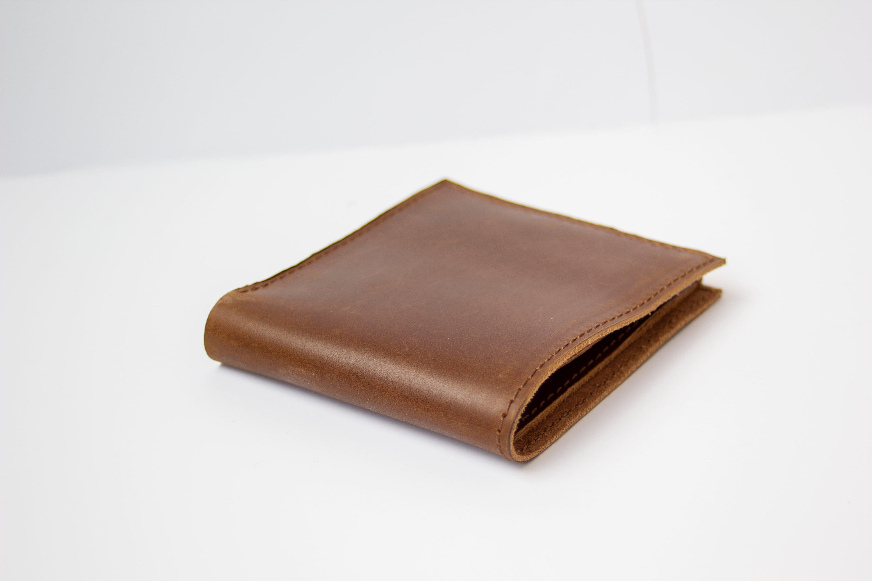 Custom Leather Card Holder, Real Leather Wallet for Men, Custom Bifold ...