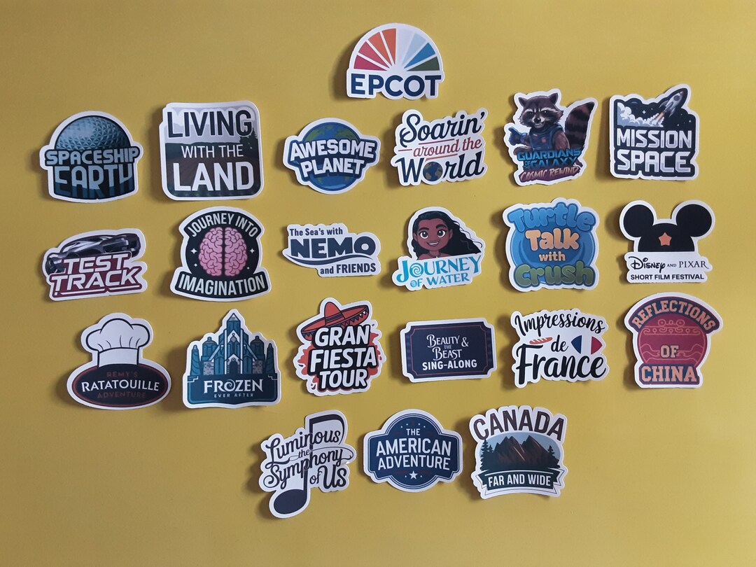 Walt Disney World Epcot Attractions and Shows Inspired Handmade ...