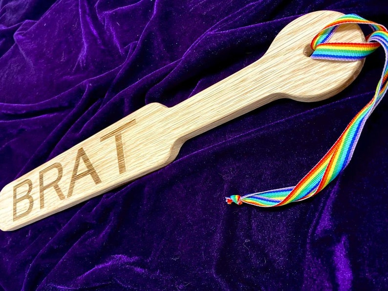 Wood Brat Solid Oak Hardwood Wooden Spanking Paddle - Etsy