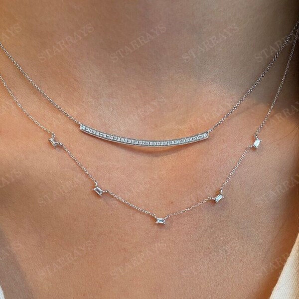Station Necklace - Etsy