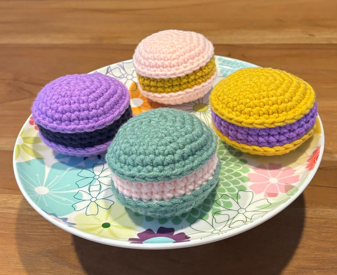 Crochet Macarons - Etsy