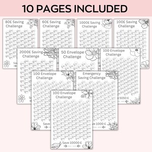 Pounds Savings Challenge Printable, Cash Budgeting Binder, Finance ...