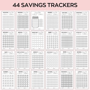 A6 Saving Tracker Bundle, Money Savings Challenge Printable, Finance ...