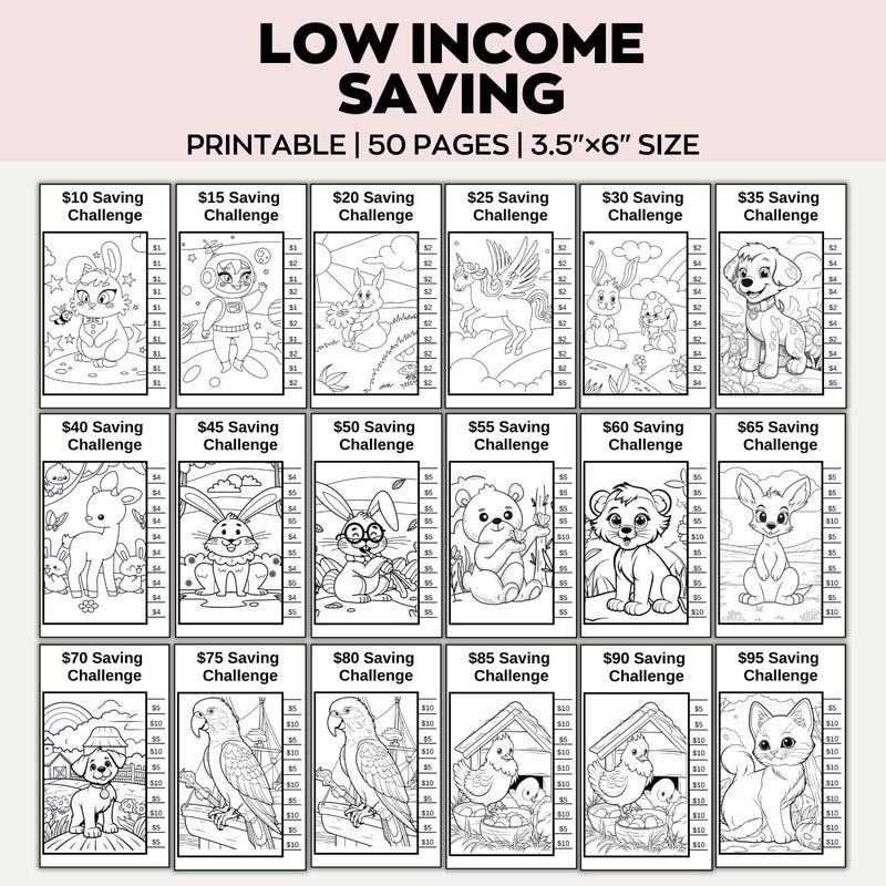 Coloring Savings Tracker - Etsy Australia
