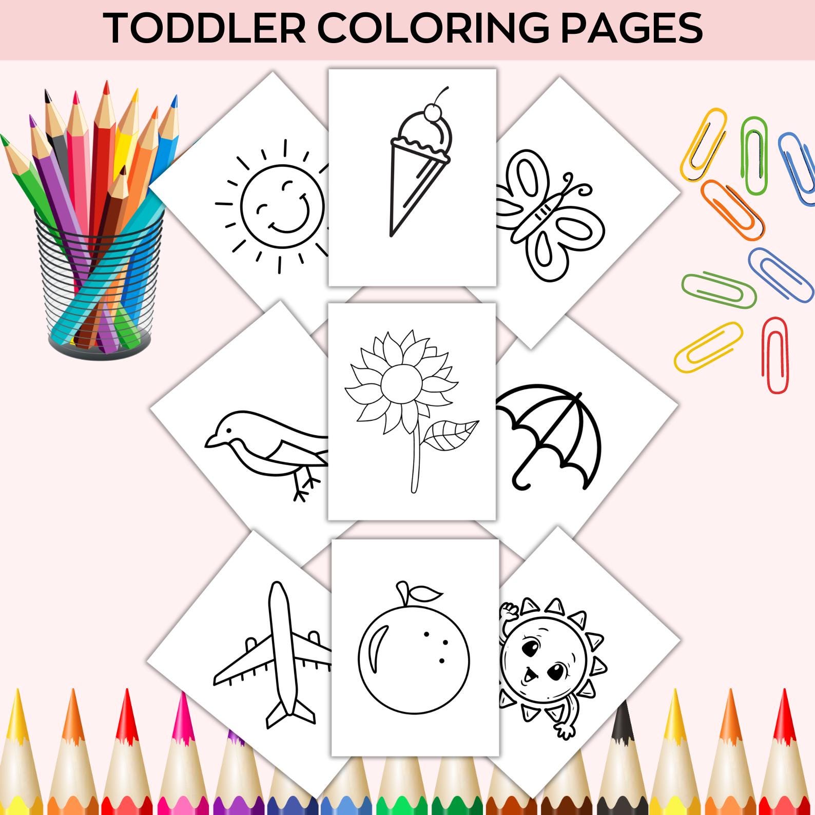 Printable Coloring Pages for Kids, Preschool Kindergarten Coloring ...
