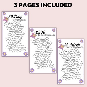 Pounds Savings Challenge Printable Daisy Flower Saving - Etsy