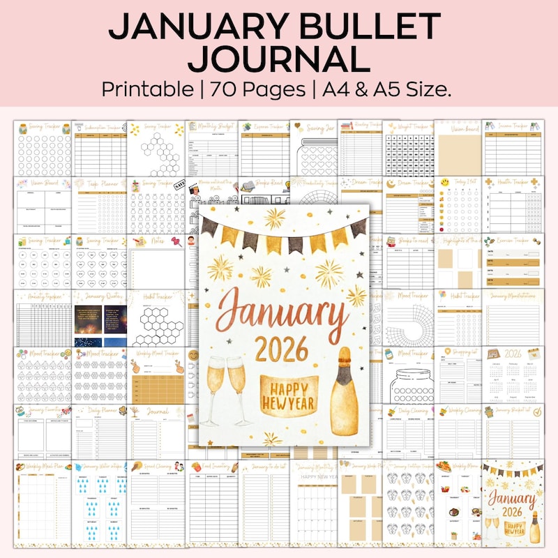 Journal Spread Stencil - Etsy