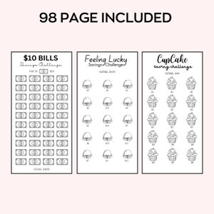 Money Savings Challenges Mega Bundle, A6 Saving Tracker Printables ...
