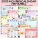 2026 Printable Calendar BOHO | Boho and Flowers Design PDF | Instant ...