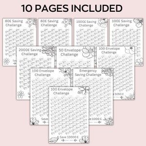 Pounds Savings Challenge Printable, Cash Budgeting Binder, Finance ...