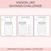 Jar Savings Tracker Printable, A6 Savings Tracker, Money Challenge ...