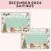 Printable December 2024 Calendar, Colorful Christmas With Cute ...