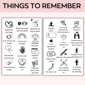 Things to Remember Bundle, A5 Printable Journal Page, Books to Read ...