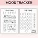 Monthly Mood Trackers Bundle, A5 Printable Journal Pages, Feelings ...