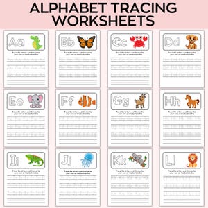 Alphabet Animal Dot Marker Worksheets, Dot Marker Activities for ...