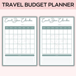 Printable Travel Planner, Printable Travel Itinerary, Printable Travel ...