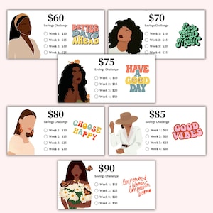 Low Income Savings Mega Bundle, A6 Minimalist Savings Tracker Printable ...