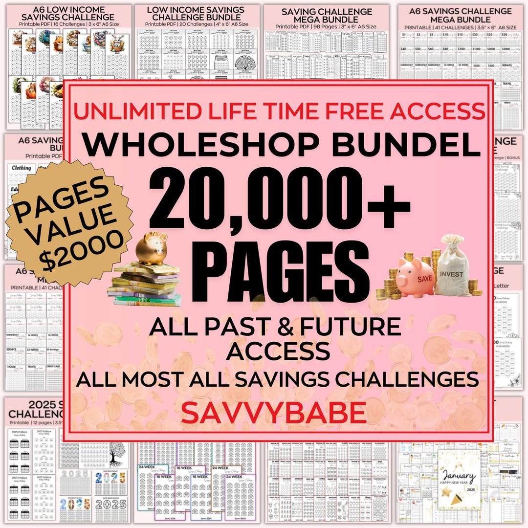 Whole Shop Mega Bundle, LIFETIME Entire Shop Planners Access, Unlimited ...