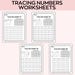 Number Tracing Worksheet, Pre-k Preschool Worksheet, Kindergarten ...