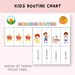 Morning Routine Chart Printable, Flip Chart, Morning Routine Flip Chart ...