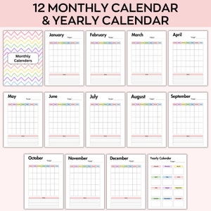 Rainbow Budget Finance Planner Bundle Printable,digital Finance Journal ...