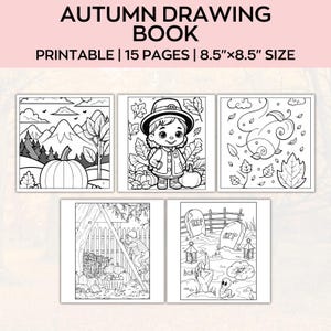 Autumn Coloring Pages for Kids, Pumpkin Coloring Pages, Preschoolers ...