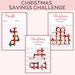 Christmas Savings Challenge Printable, Mini A6 Christmas Saving, Game ...