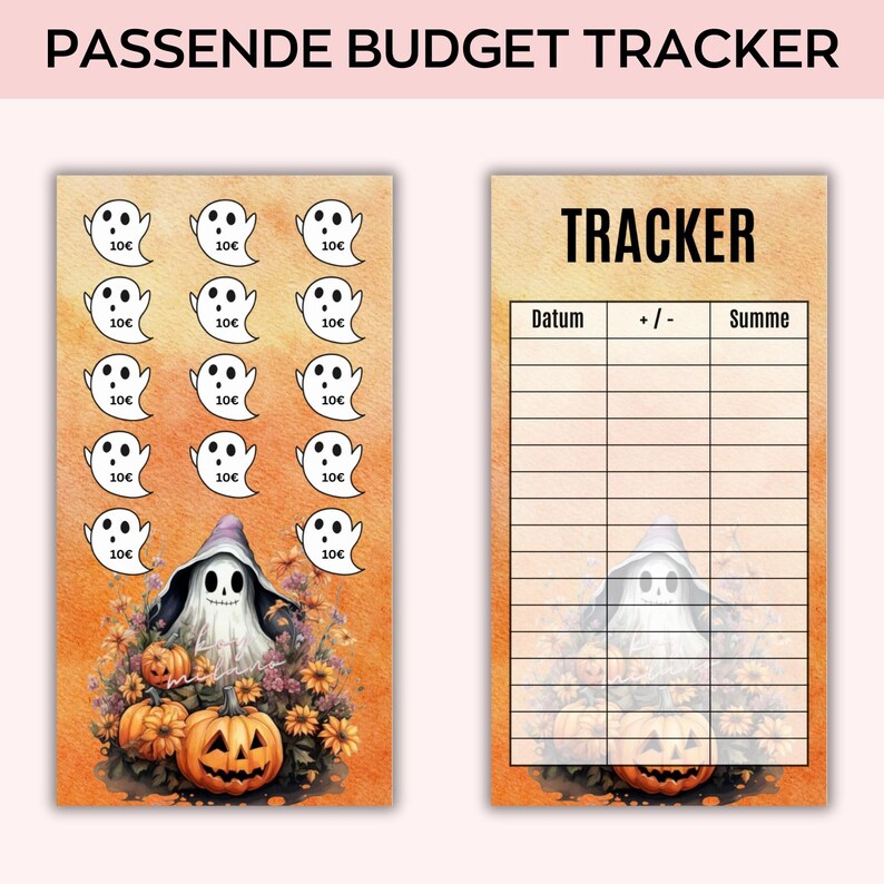Halloween Game Savings Challenges Planer, Ghost Savings Challenges, Low ...