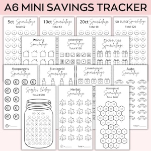 Multiple Products Mega Bundle, A6 Money Saving Printable, Monthly ...