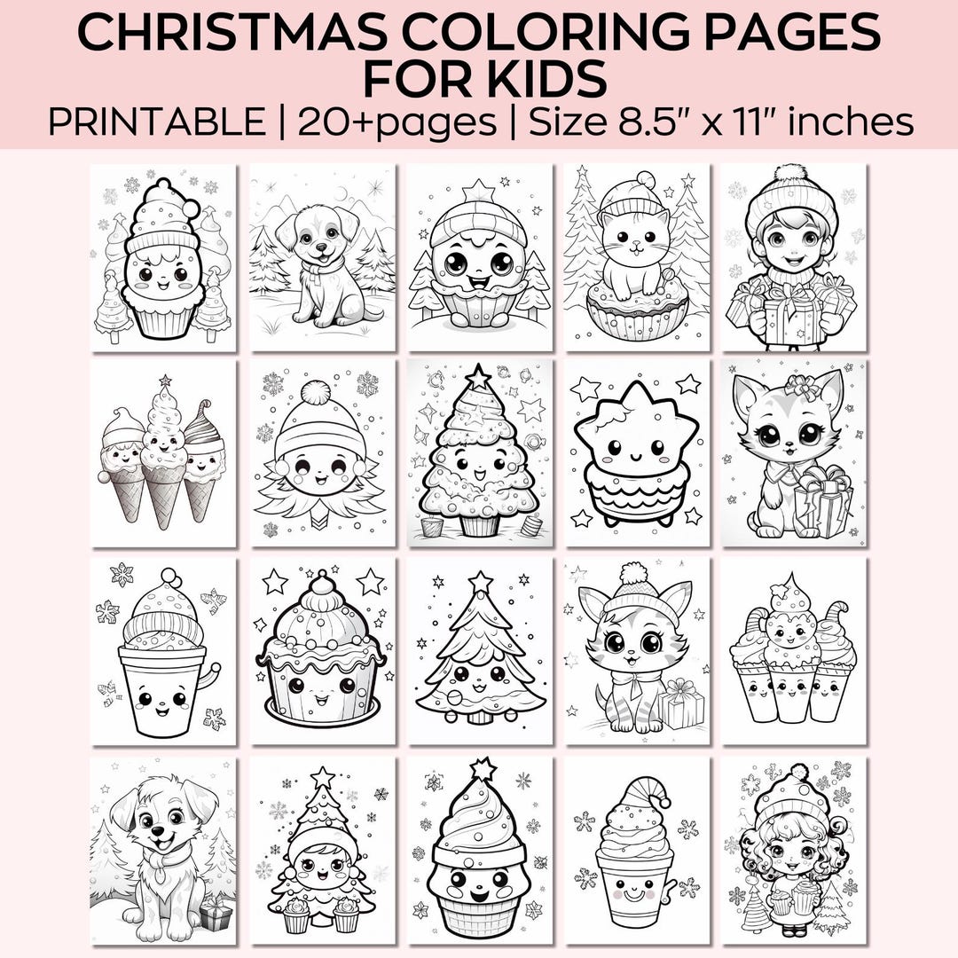 Kawaii Coloring Pages, Cute Coloring Pages, for Kids and Adults Perfect ...