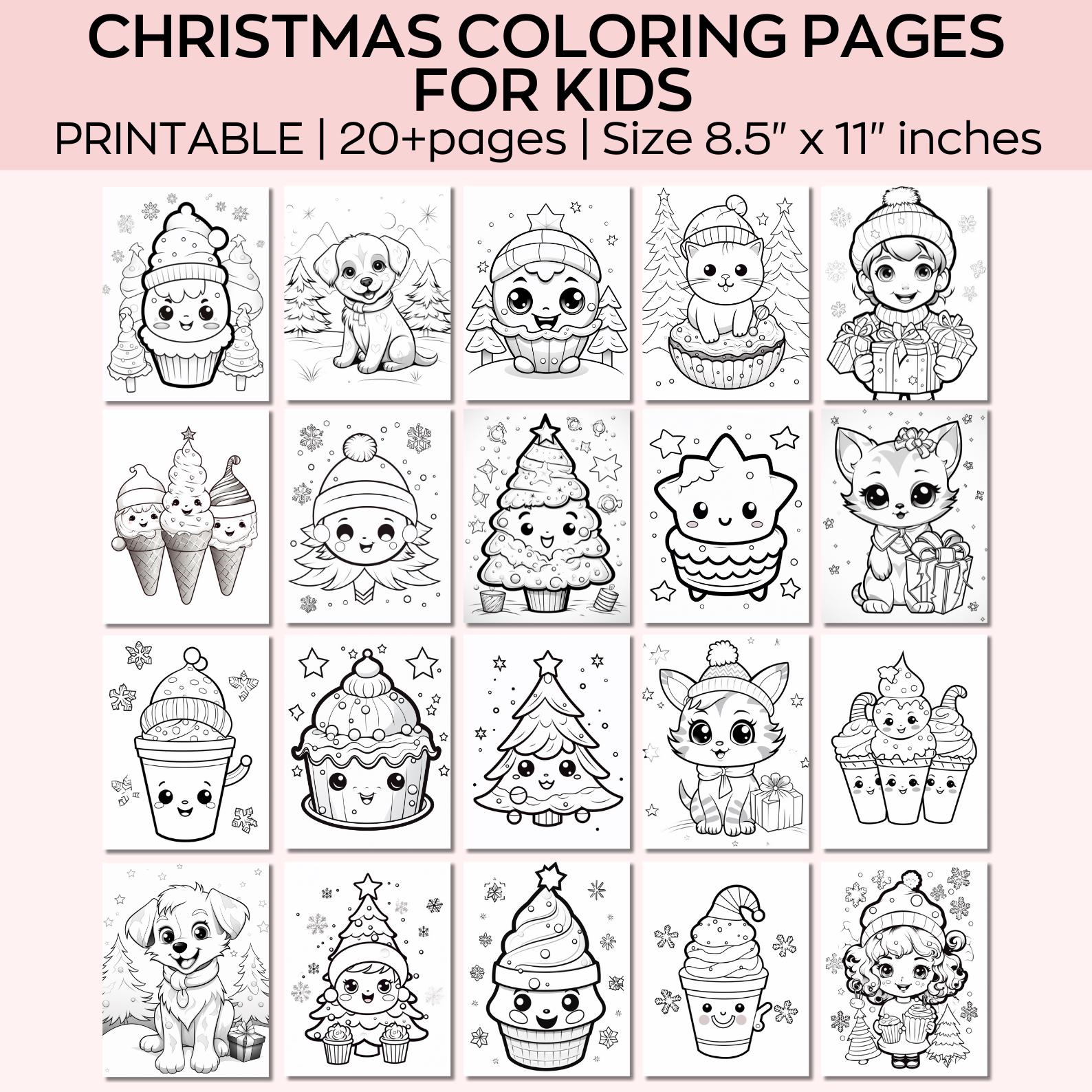 Kawaii Coloring Pages, Cute Coloring Pages, for Kids and Adults Perfect ...