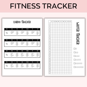 Fitness Tracker Bundle, Meal Planner Printable, Weight Loss Tracker ...