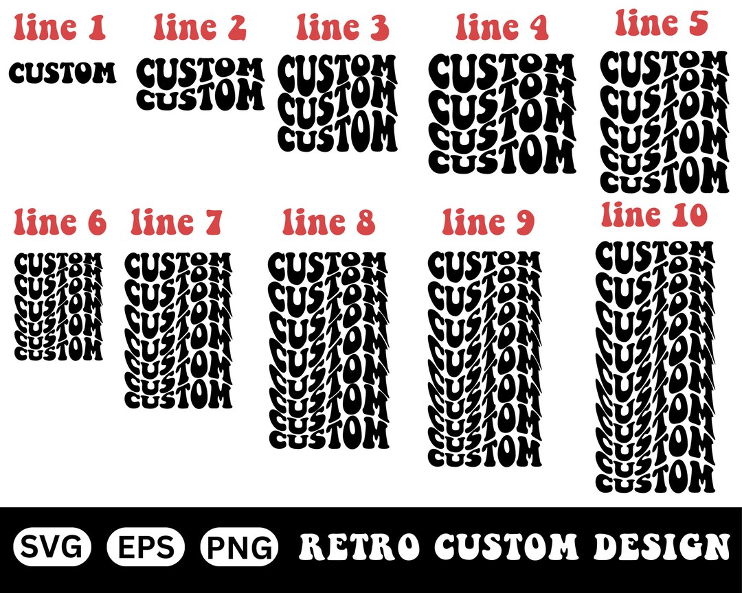 Custom Wavy Text Svg, Custom Wavy Letters Svg, Custom Wavy Font Svg ...