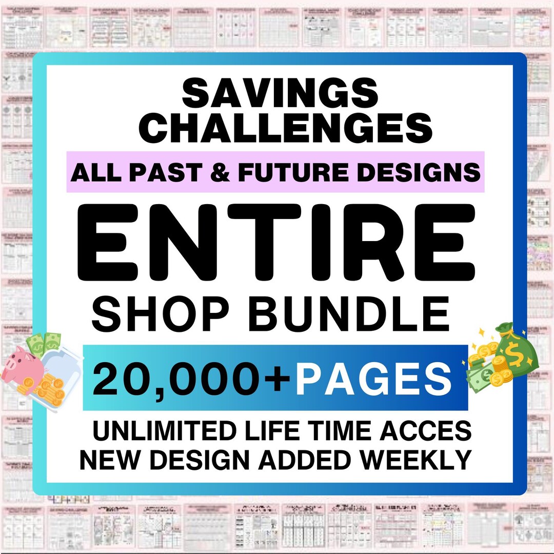 Whole Shop Mega Bundle, LIFETIME Entire Shop Planners Access, Unlimited ...