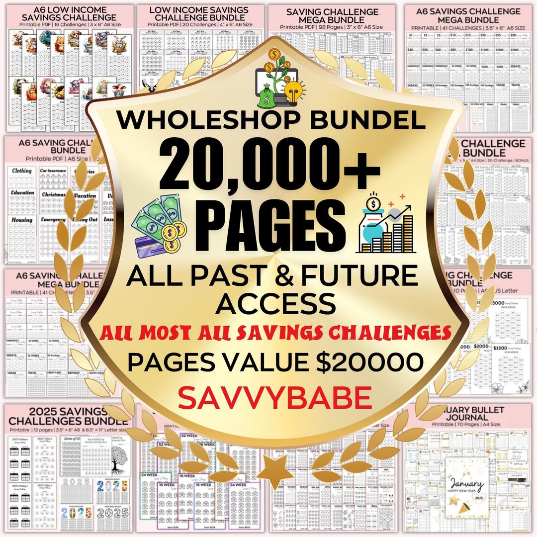 Whole Shop Mega Bundle, LIFETIME Entire Shop Planners Access, Unlimited ...