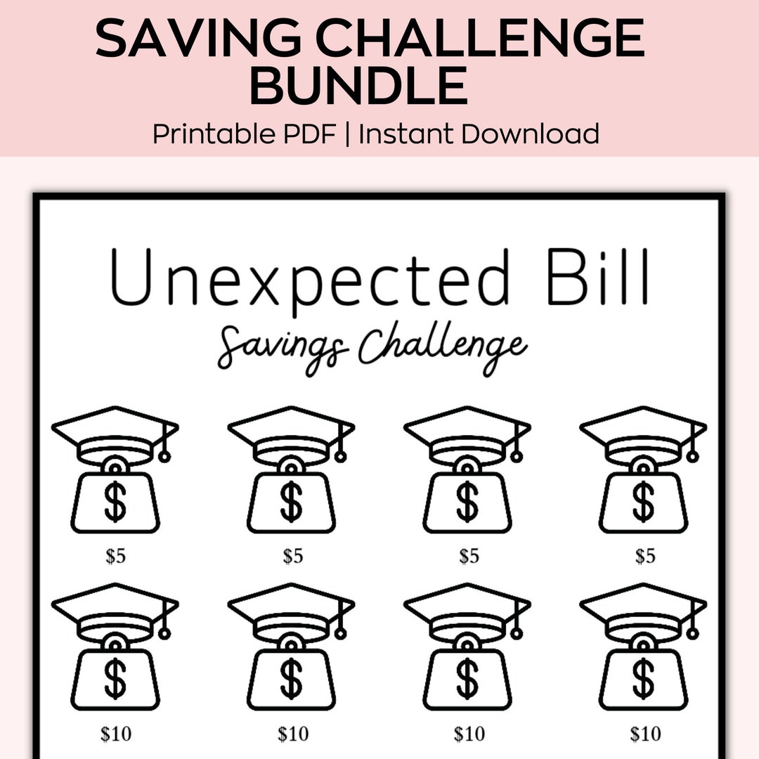 Unexpected Bill Savings Challenge , Mini Savings Challenge, Save ...