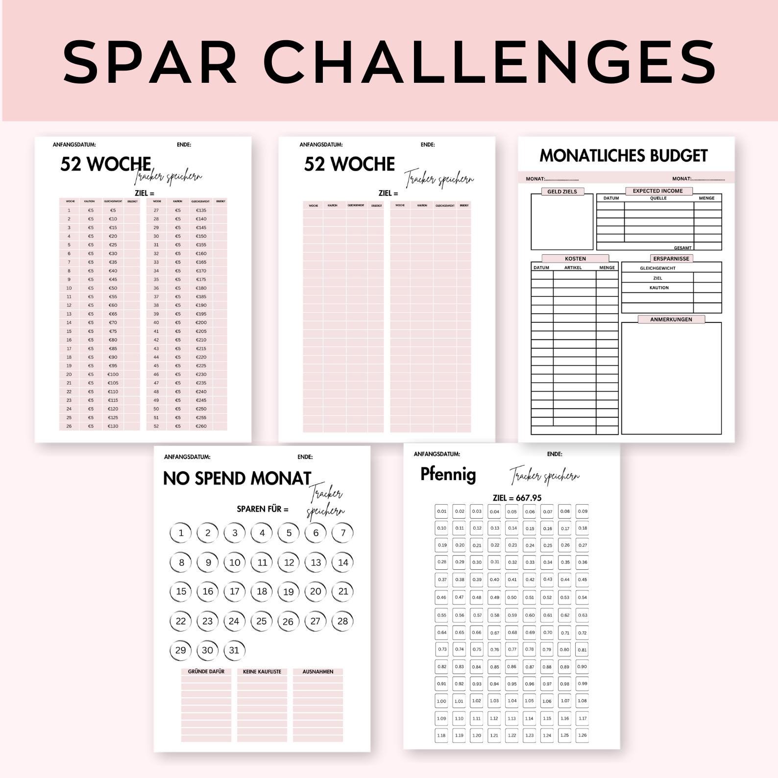 Wunderbar Spar Challenges Zum Ausdrucken Bilder