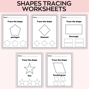 Number Tracing Worksheet, Pre-k Preschool Worksheet, Kindergarten ...