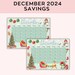 Printable December 2024 Calendar, Colorful Christmas With Cute ...