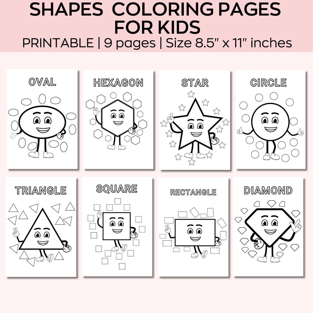 Shape Recognition Game for Kids, Summer Worksheets for Kids, Printable ...