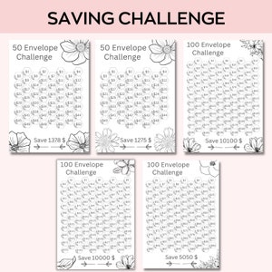 A6 Savings Challenge Printable, Savings Challenge Bundle, 1000 Savings ...
