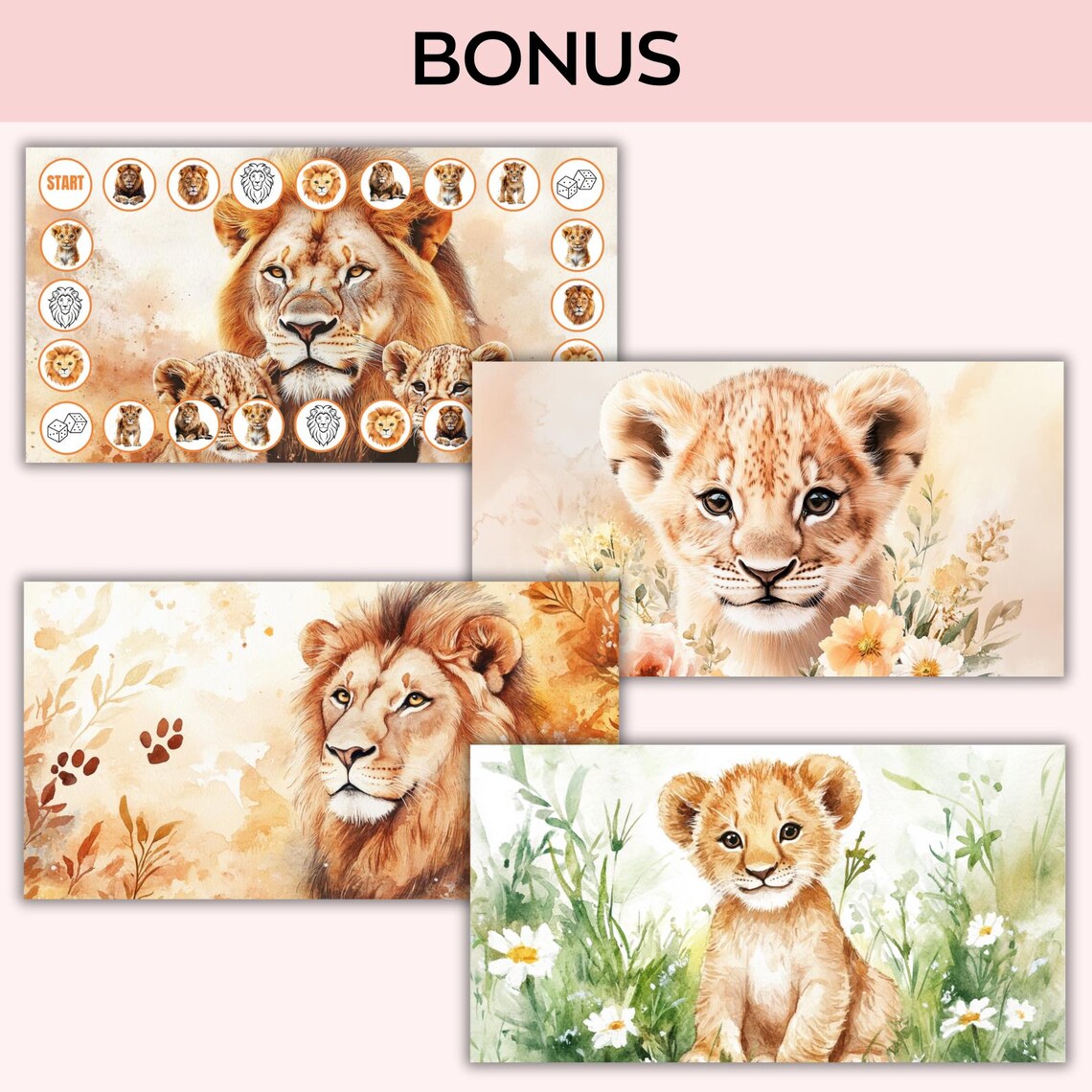 A6 Savings Challenge Set Lion, Money Savings Challenges, Mini ...