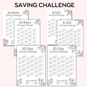 A6 Savings Challenge Printable, Savings Challenge Bundle, 1000 Savings ...