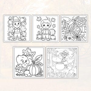 Autumn Coloring Pages for Kids, Pumpkin Coloring Pages, Preschoolers ...