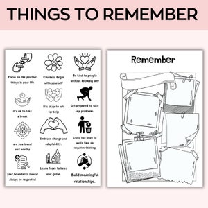 Things to Remember Bundle, A5 Printable Journal Page, Books to Read ...