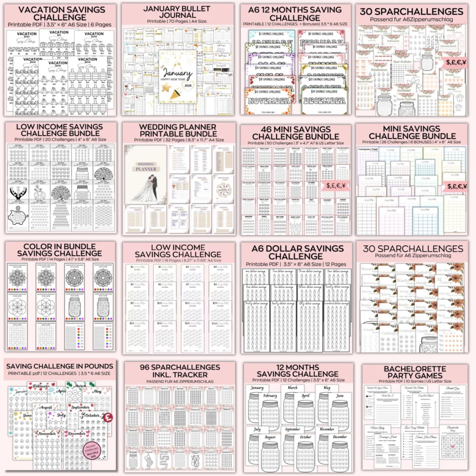 Whole Shop Mega Bundle, LIFETIME Entire Shop Planners Access, Unlimited ...